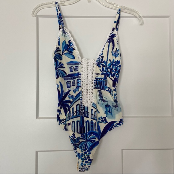 FARM Rio | Swim | Nwot Farm Rio X Anthropologie Sweet Rio Onepiece ...
